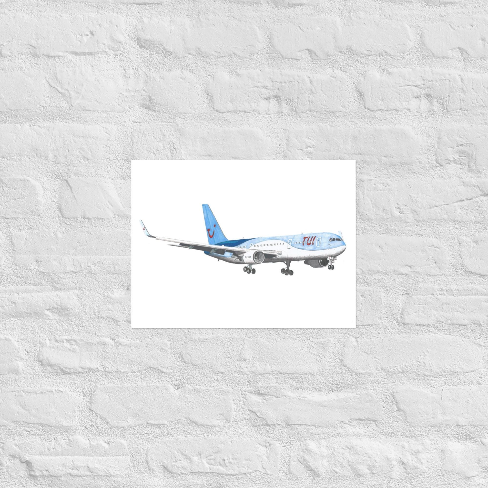 TUI Airways Boeing 767 Art Print - Etsy