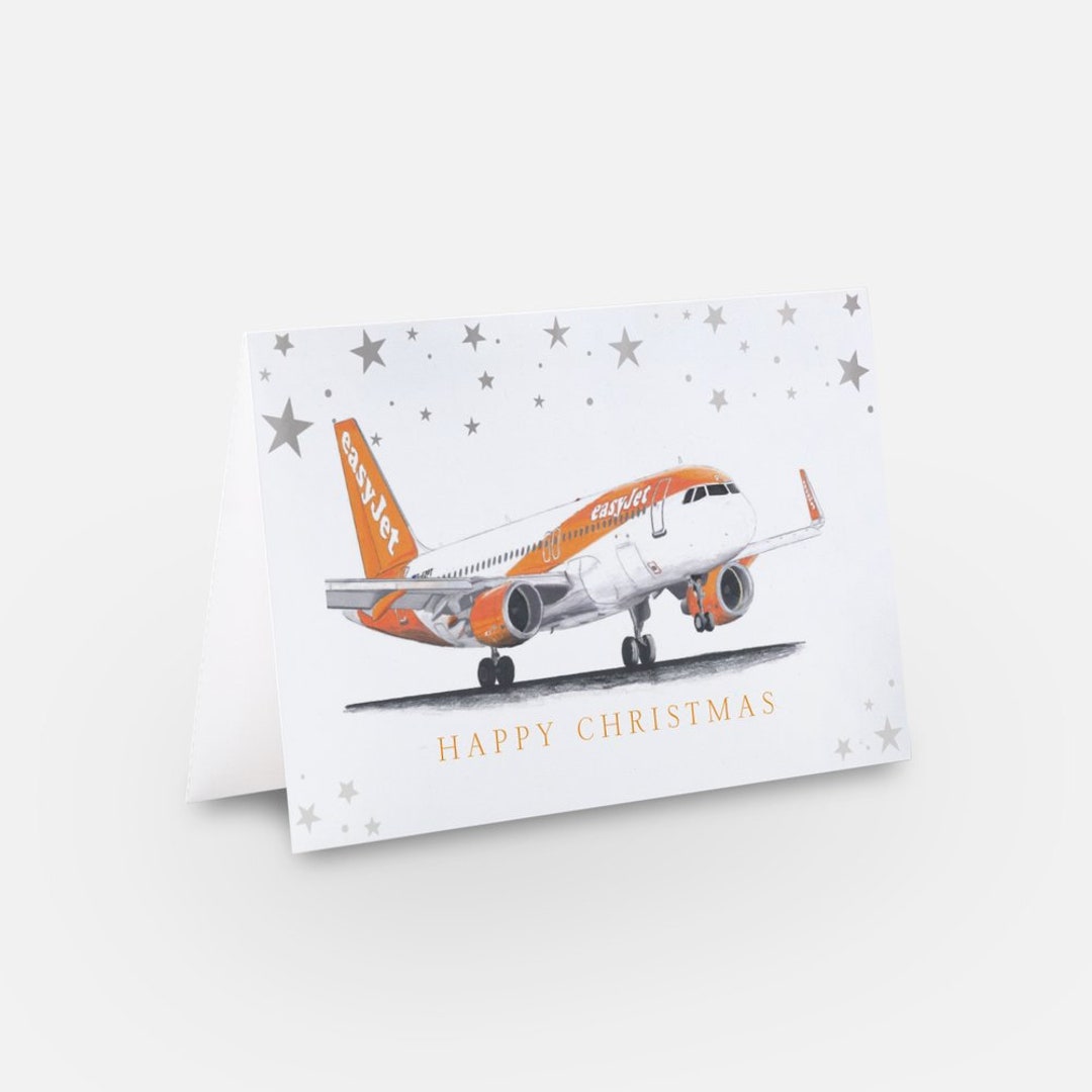 Easyjet A319 Christmas Cards Pack of 10 - Etsy UK