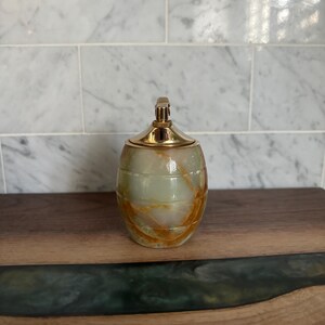 Vintage Onyx Marble Stone Grenade Shaped Table Lighter - Etsy