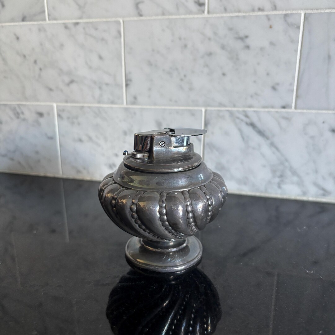 Vintage Ronson Crown Silver Plated Table Lighter - Empty and Untested ...