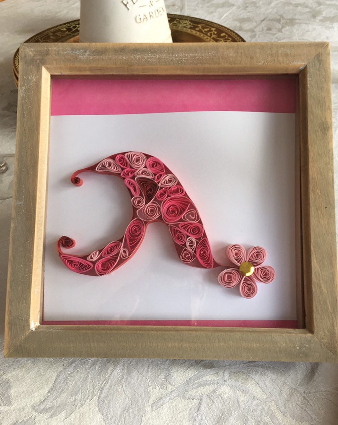Framed Paper Quilled Alphabet - Etsy