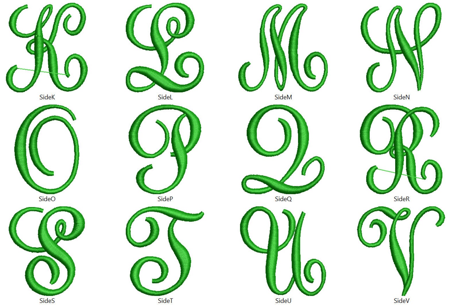 Sydney Font Machine Embroidery Design Fonts Monogram 10 Sizes | Etsy