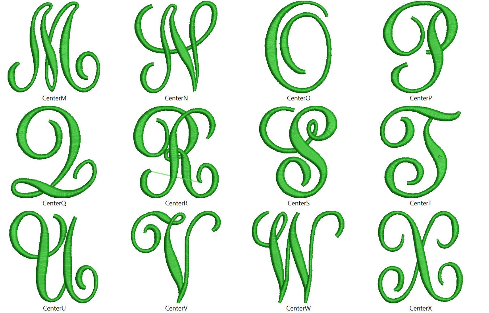 Sydney Font Machine Embroidery Design Fonts Monogram 10 Sizes File ...