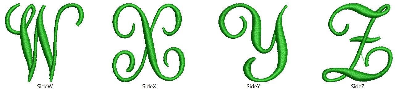 Sydney Font Machine Embroidery Design Fonts Monogram 10 Sizes | Etsy