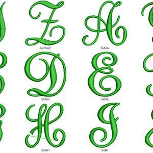 Sydney Font Machine Embroidery Design Fonts Monogram 10 Sizes File ...