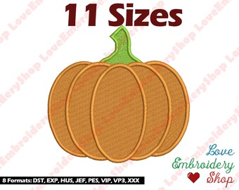 BUY 2, GET 1 FREE - Applique Pumpkin Machine Embroidery Design for ...