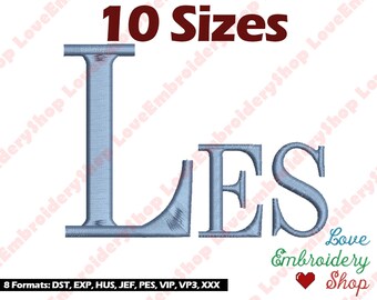 Sydney Font Machine Embroidery Design Fonts Monogram 10 Sizes | Etsy