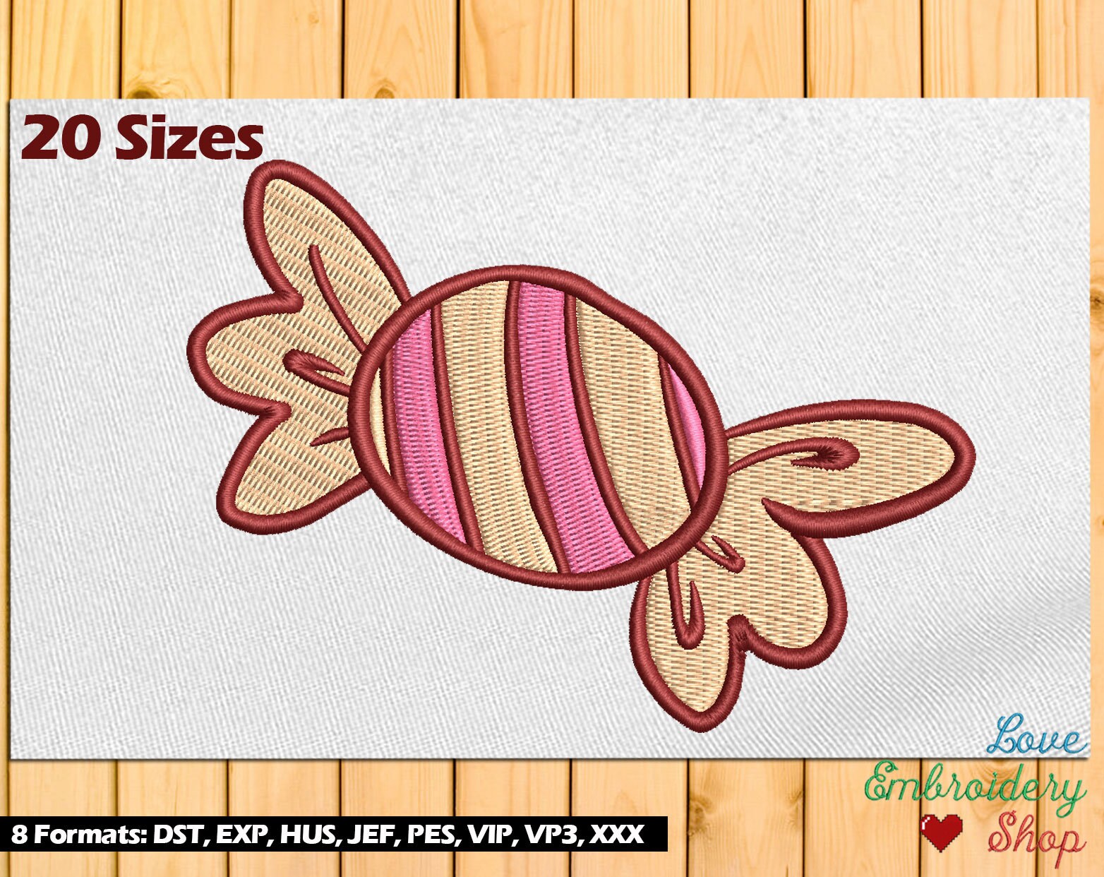 Candy Machine Embroidery Design Files Pattern 20 Sizes All Formats Food ...