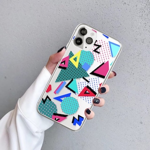 Phone Case Retro Vintage Memphis 80s 90s Cover for iPhone 17 Air 16e 15 ...
