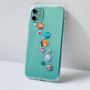 Galaxy Planets Phone Case Space Cover for iPhone 17 16e 15 14 13 Pro ...