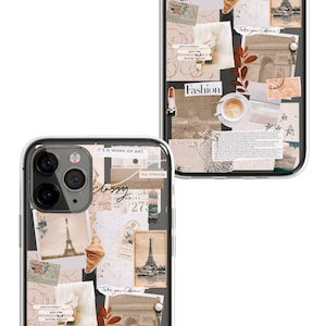 French Mood Board Collage Phone Case for iPhone 17 16 15 14 13 Pro 12 ...