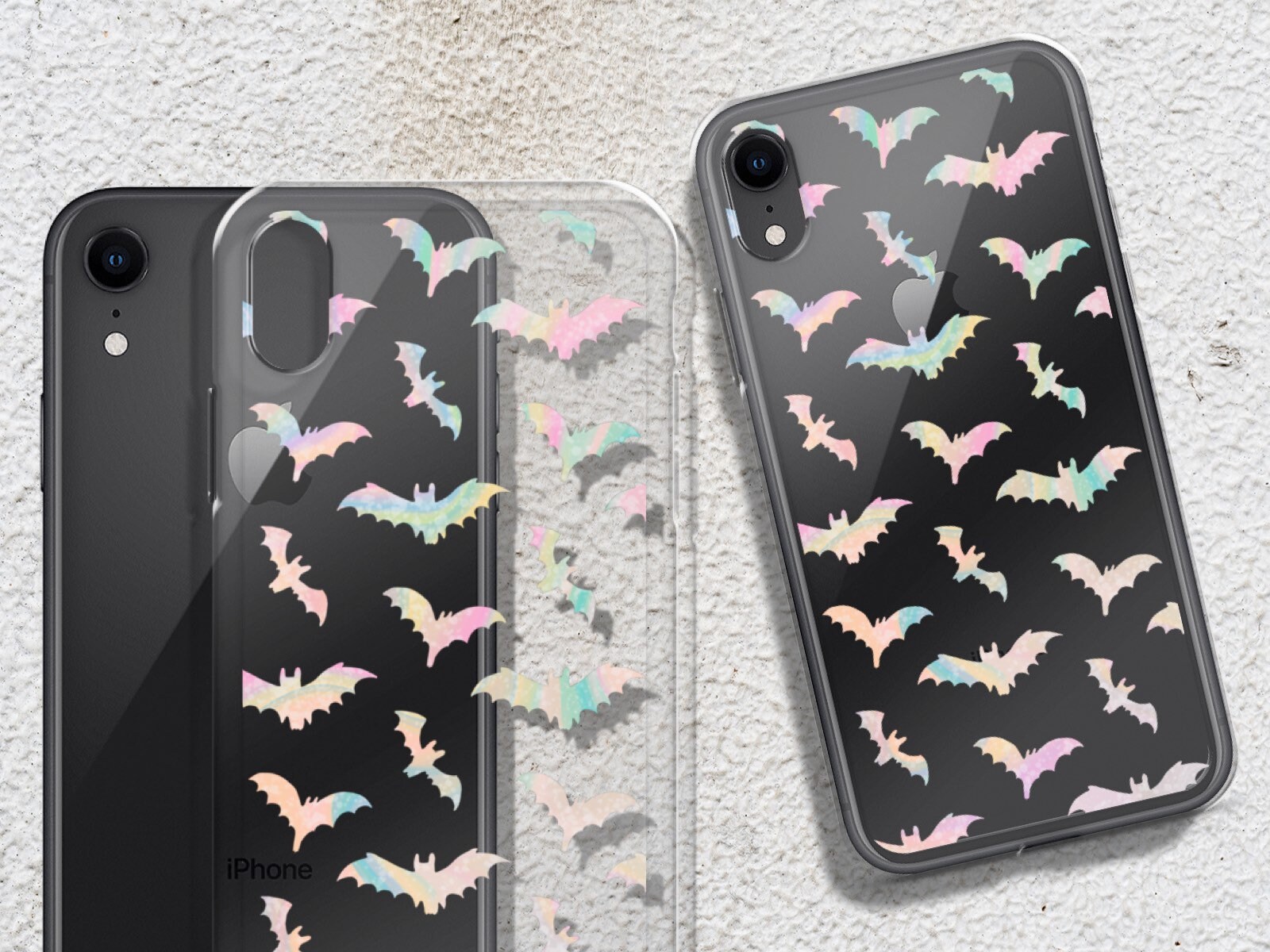 Pastel Bats Clear Phone Case for Iphone 14 Plus 13 Pro Max 12 - Etsy