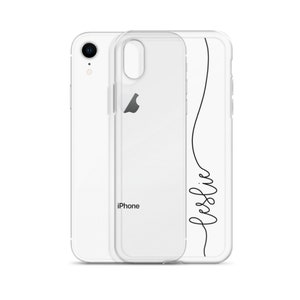 Custom Cursive Name Clear Phone Case for iPhone 15 14 13 Pro Max With ...