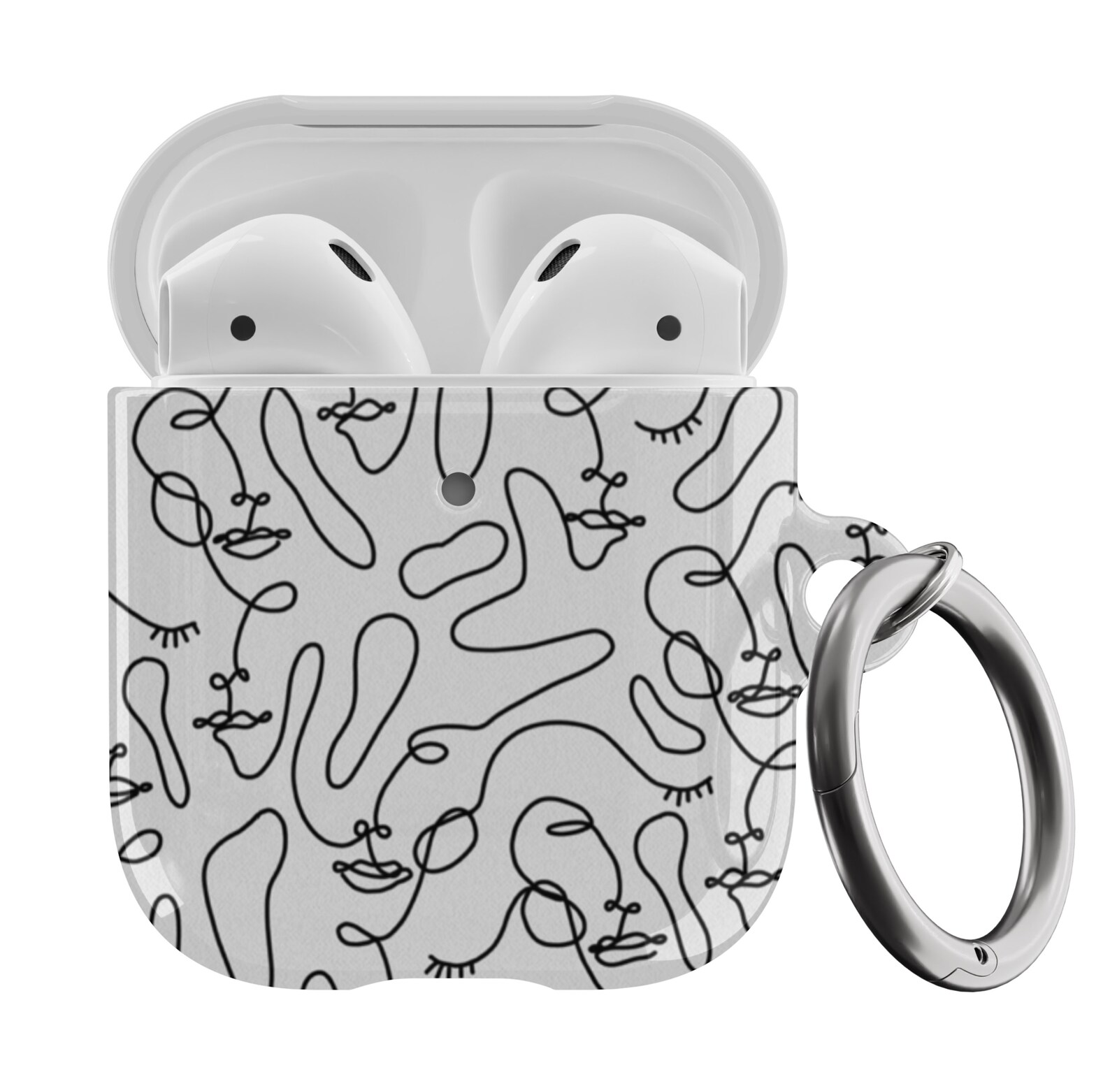 Minimal Line Art Faces Aesthetic Air Pods Case Air Pod Pro - Etsy