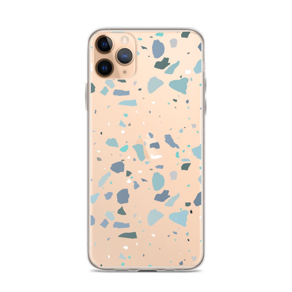 Cute Blue Terrazzo Phone Case For iPhone 12 Pro Max 11 XR XS X | Etsy
