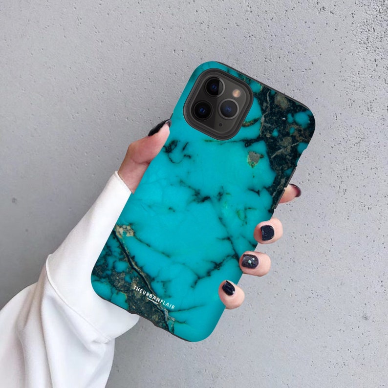 Turquoise Stone Print Phone Case for Iphone 12 Mini 11 Pro Max | Etsy