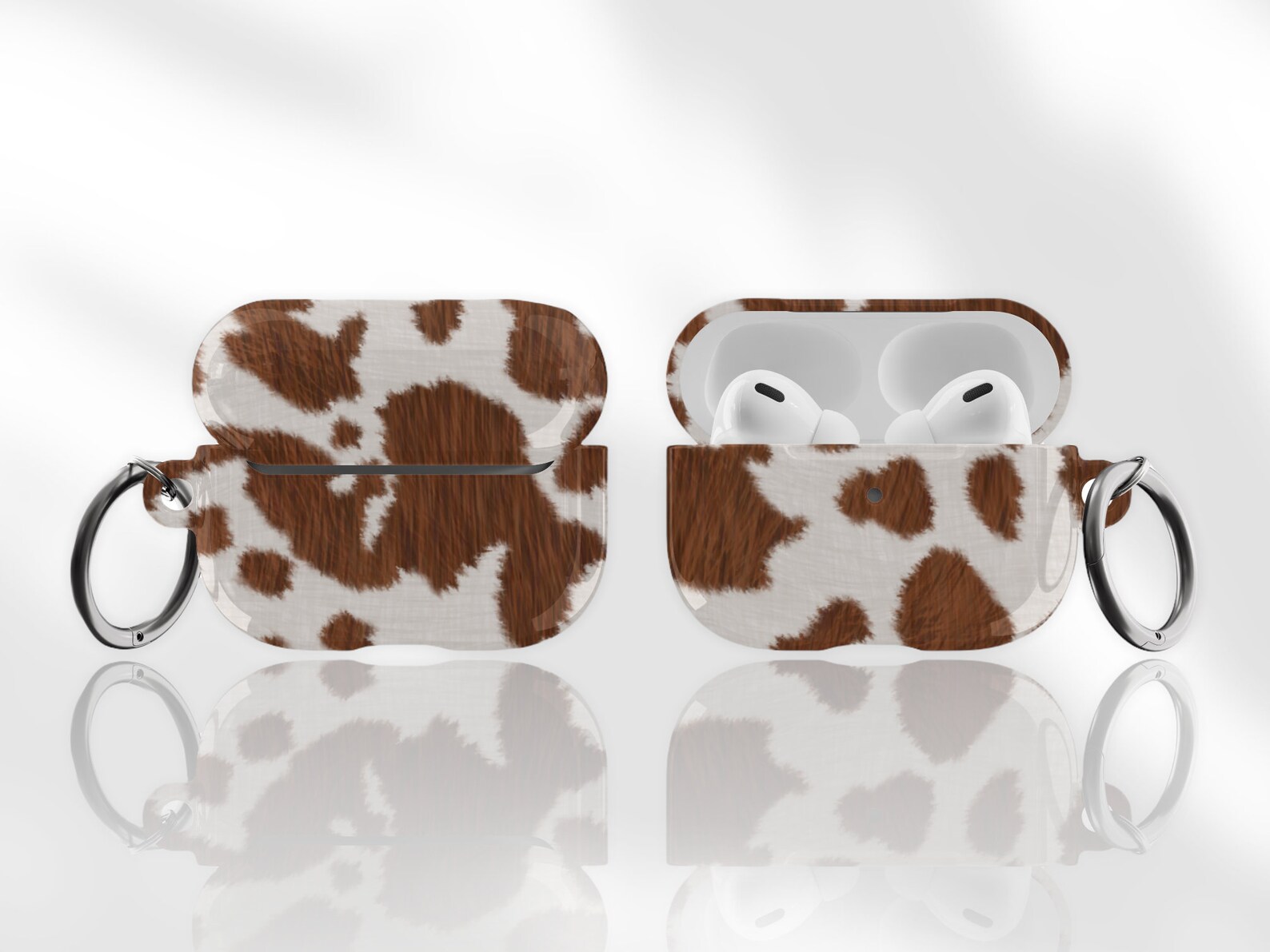 Brown Cow Print Airpods Case Aesthetic Boho Air Pods Case - Etsy