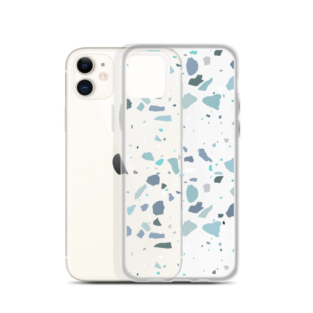 Cute Blue Terrazzo Phone Case For iPhone 12 Pro Max 11 XR XS X | Etsy