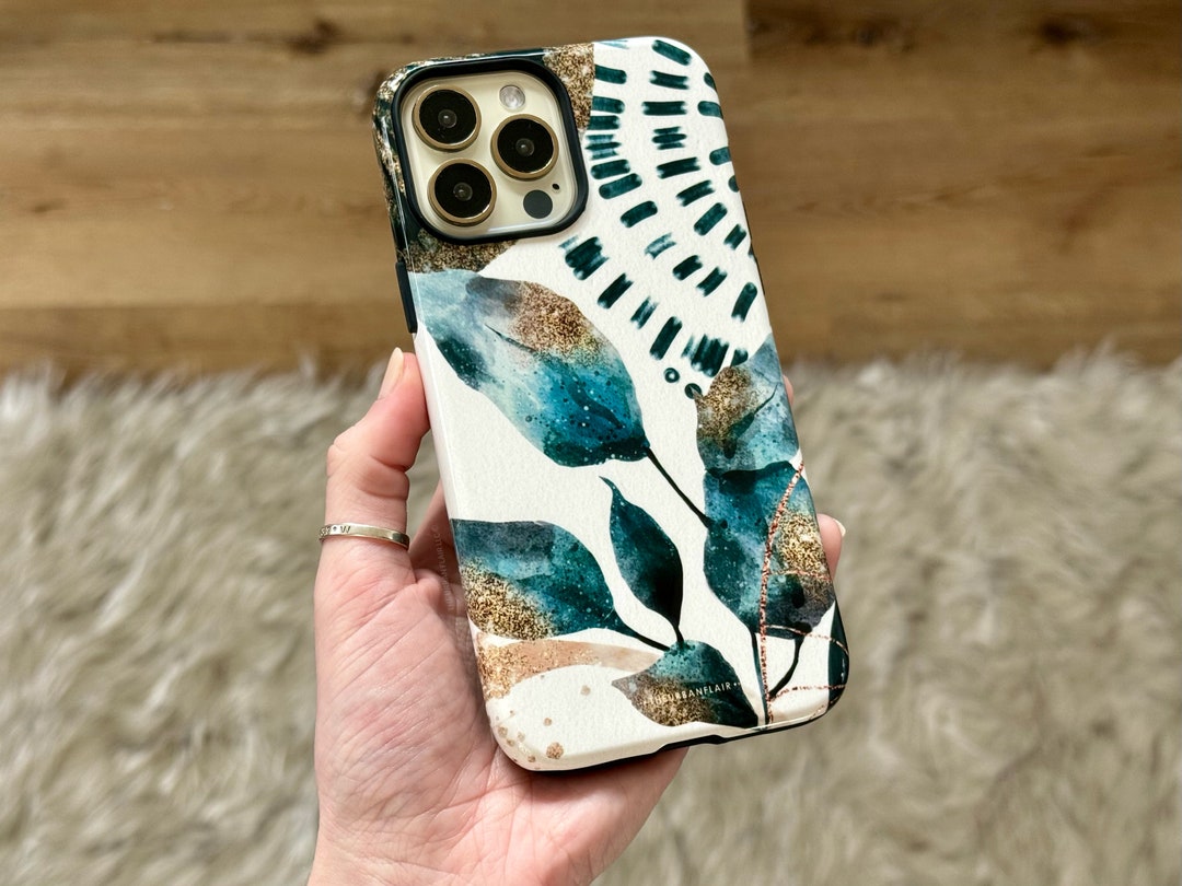 Watercolor Abstract Boho Shapes Phone Case for iPhone 15 14 13 12 Mini ...