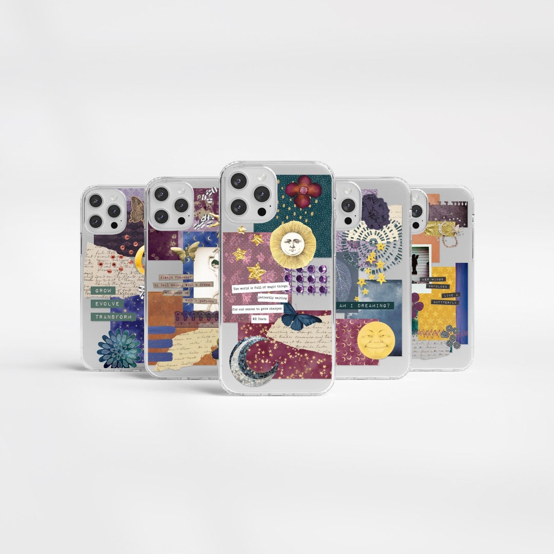 Whimsigoth Scrap Collage Phone Cases for iPhone 16 15 14 13 Pro Max 12 ...