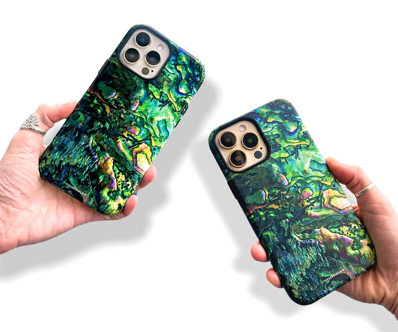 Green Abalone Mollusk Shell Print Tough Phone Case for Iphone | Etsy
