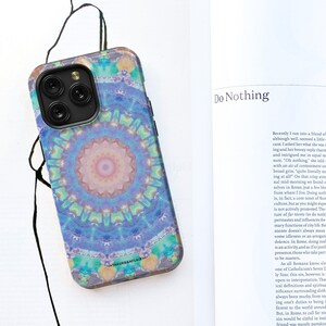 Periwinkle Boho Mandala Magsafe Phone Case for iPhone 16 Pro 15 14 13 ...