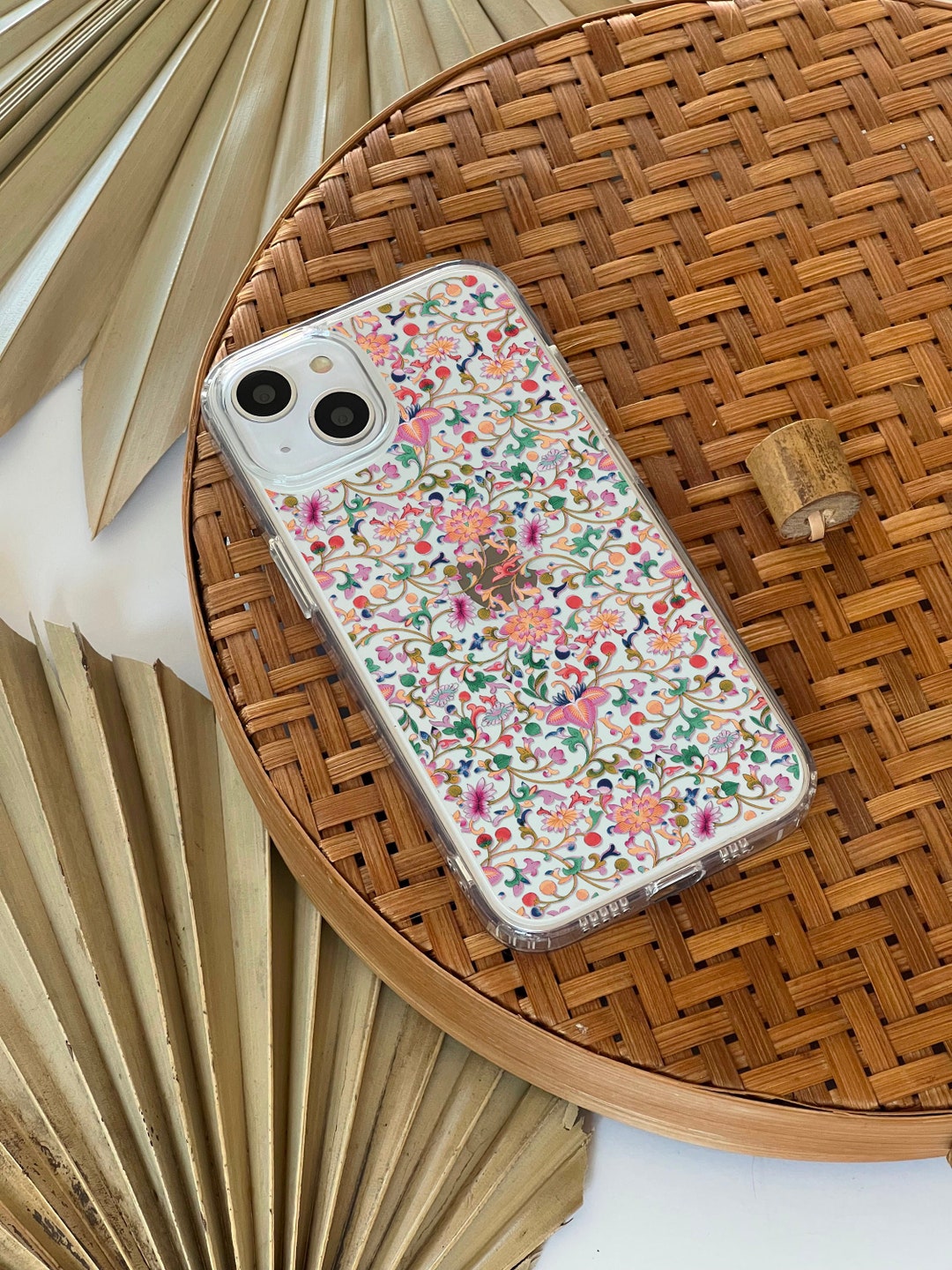 Modern Boho Flourish Clear Case for iPhone 15 14 13 Pro 12 Mini 11 Pro ...