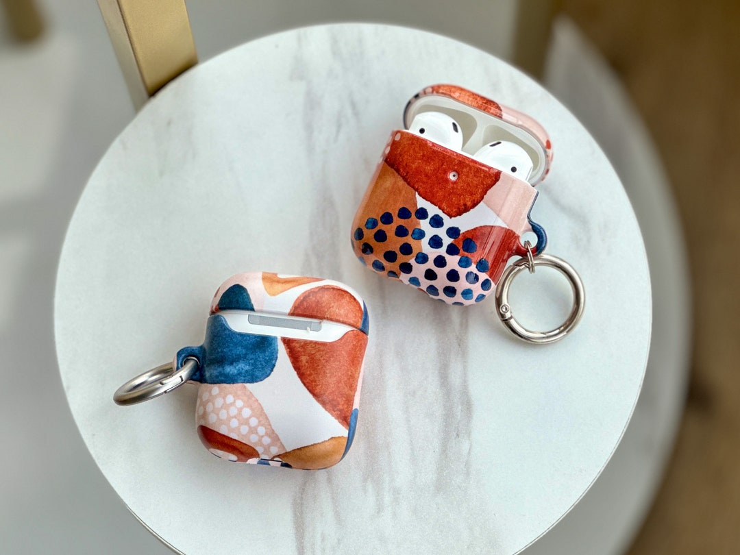 Messy Rustic Boho Shapes Airpods Case Aesthetic Modern Air Pods Case ...
