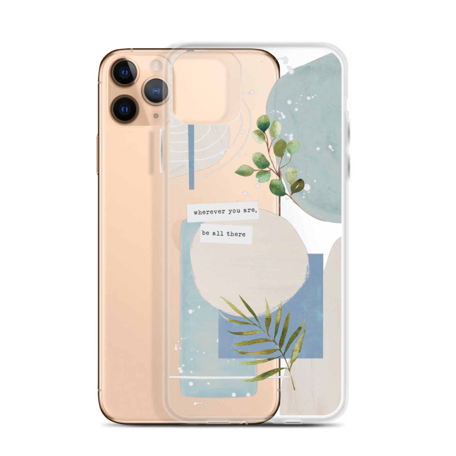 Blue Terracotta Modern Collage Phone Case for Iphone 13 12 | Etsy