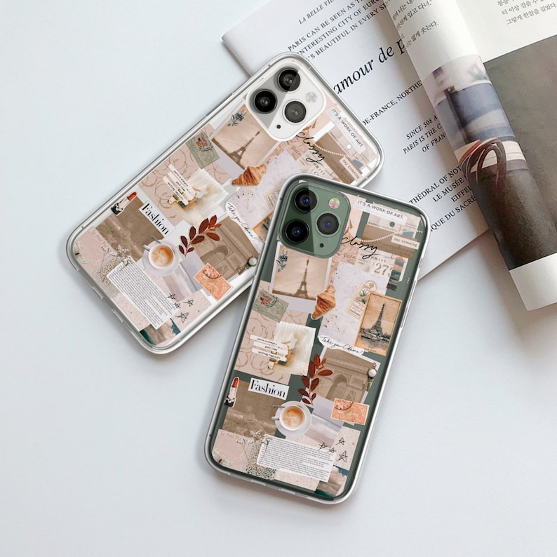 French Mood Board Collage Phone Case for Iphone 14 Plus 13 Pro - Etsy