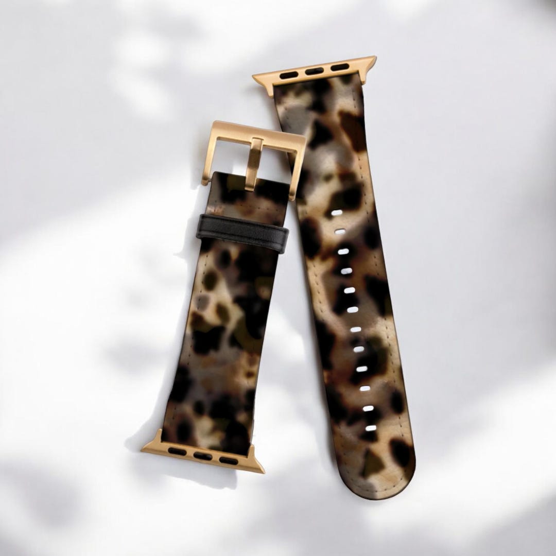Tortoise Shell Print Apple Watch Band - Fits All Iwatch Series - Sizes ...