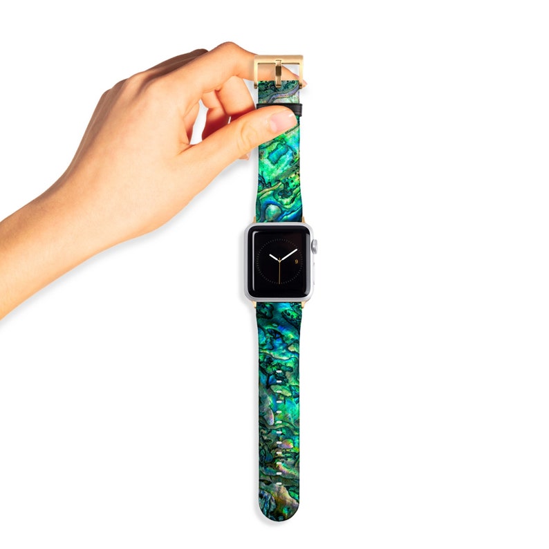 Green Abalone Paua Print Apple Watch Band 40mm 38mm Iwatch - Etsy