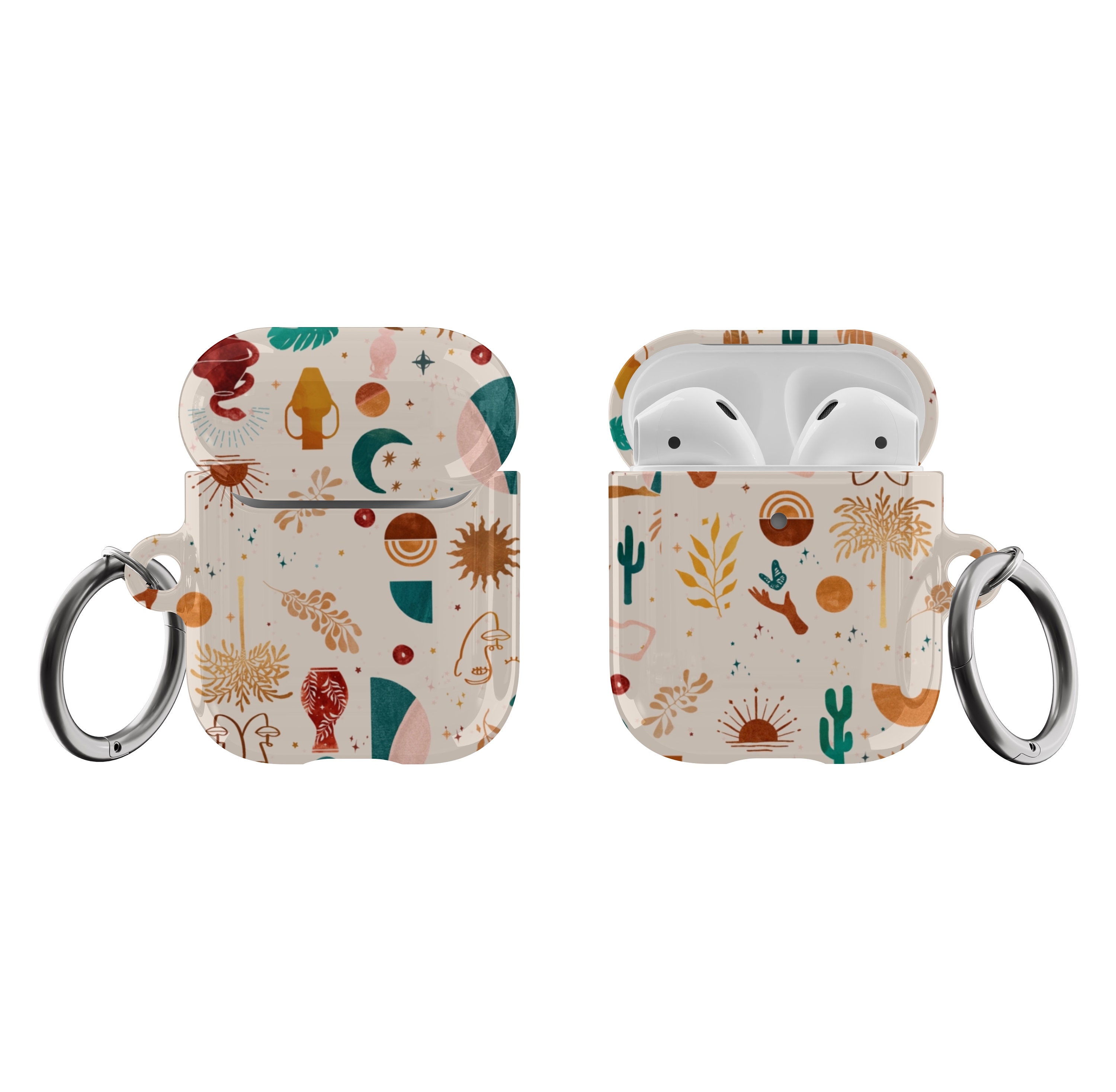 Modern Abstract Boho Shapes AirPods Case Aesthetic Air Pods | Etsy