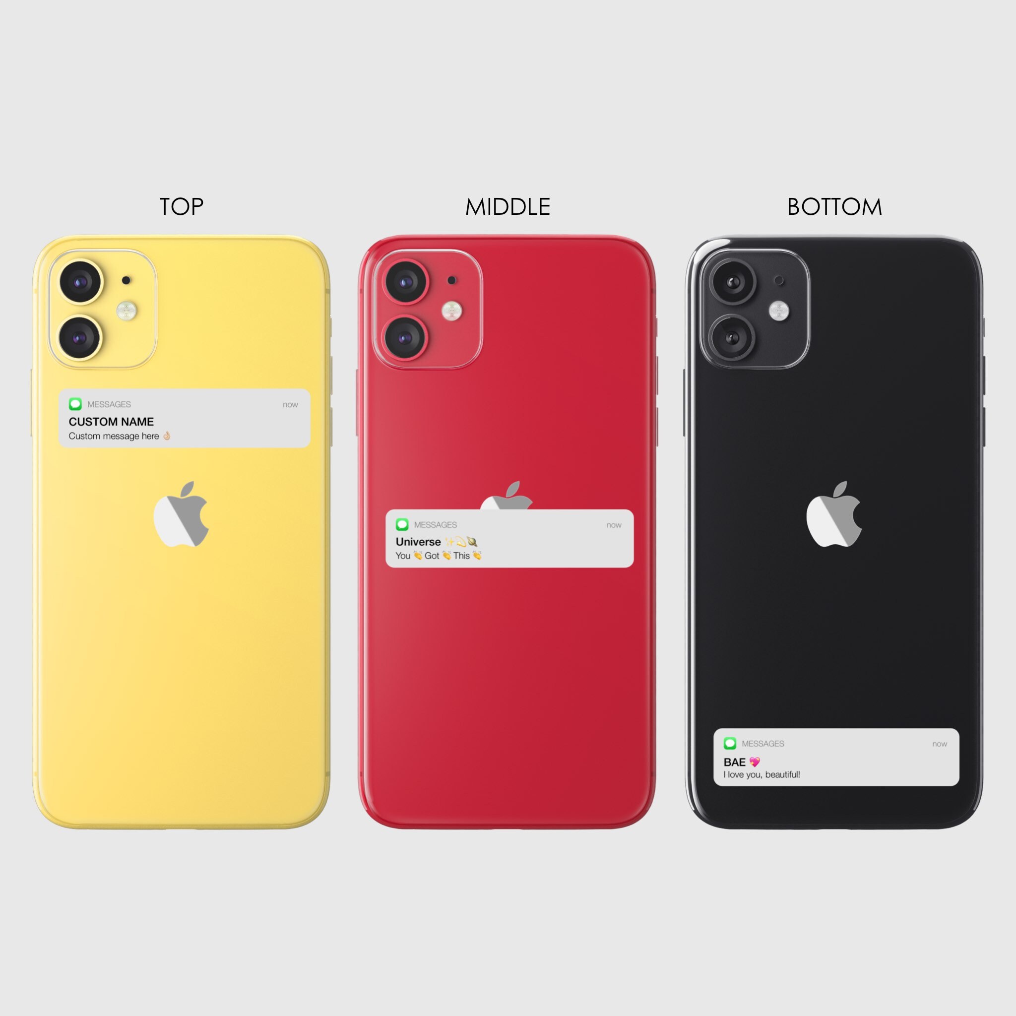 Fake Text Notification Phone Case Custom Phone Case Iphone 13 | Etsy