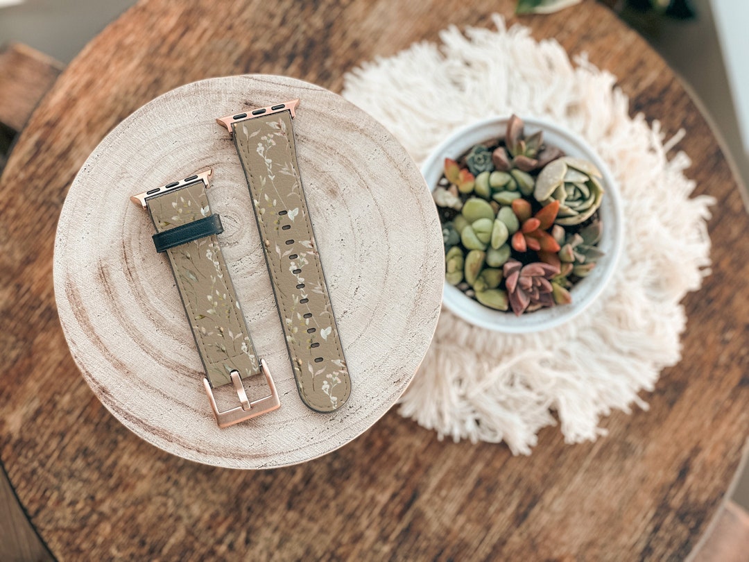 Boho Floral Apple Watch Band for Series 4 5 6 7 8 9 10 11 SE Ultra 3 ...