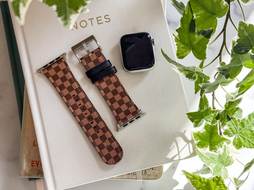 Classy Chocolate Plaid Apple Watch Band All Series & All Sizes for ...