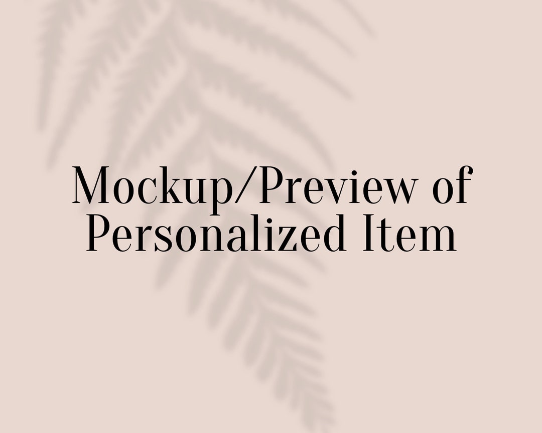 Preview/mockup of Personalized Item in Order - Etsy