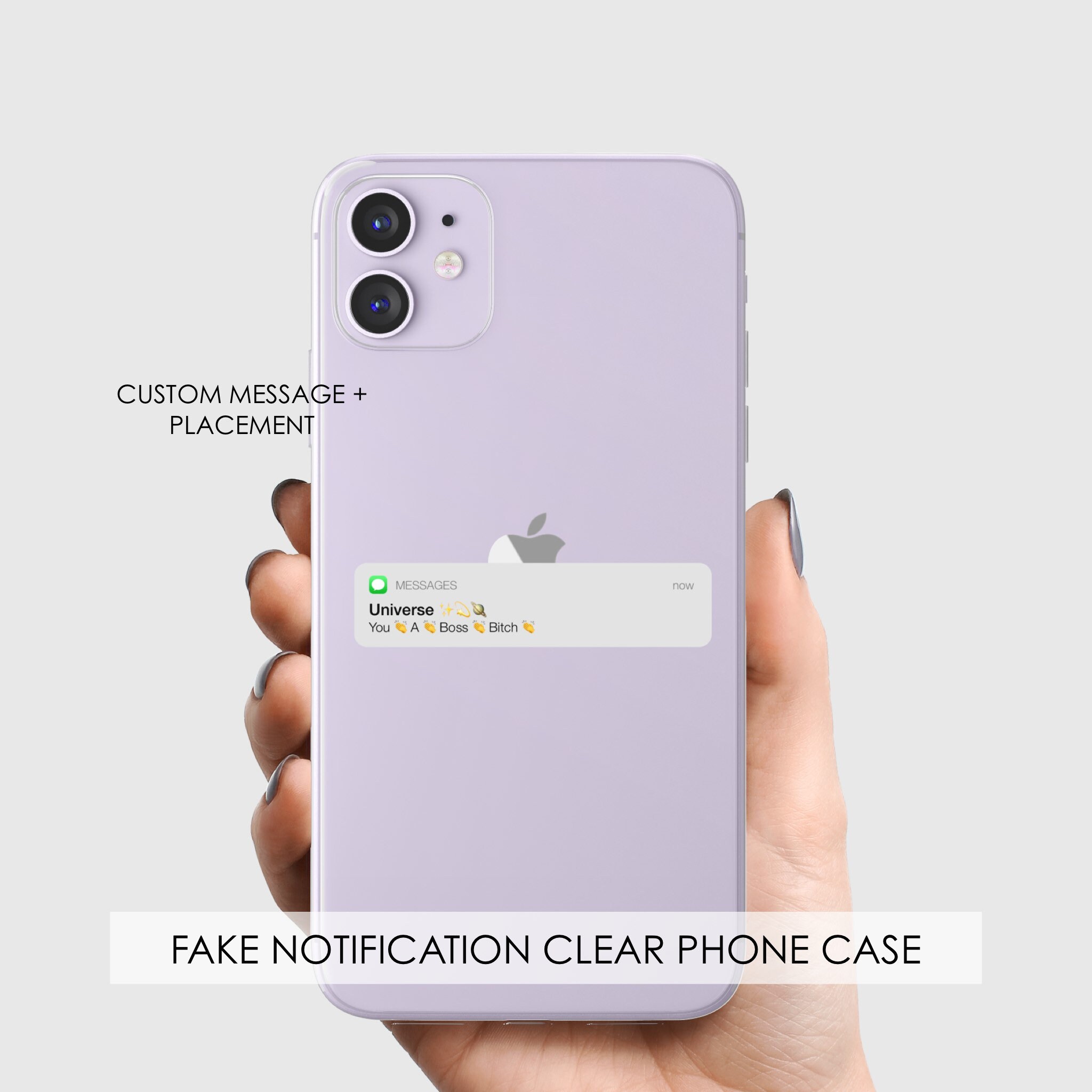 Fake Text Notification Phone Case Custom Phone Case Iphone 13 | Etsy