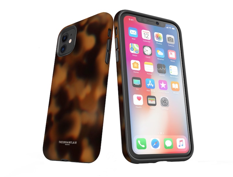 Tortoise Shell Print Phone Case For iPhone 12 Mini 11 Pro Max | Etsy