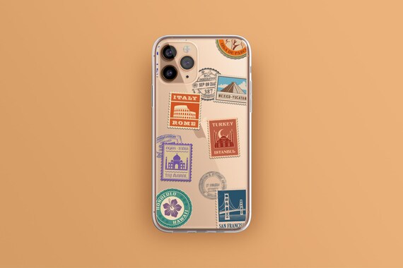 Travel Passport Stamps Phone Case for Iphone 13 12 Mini 11 Pro | Etsy