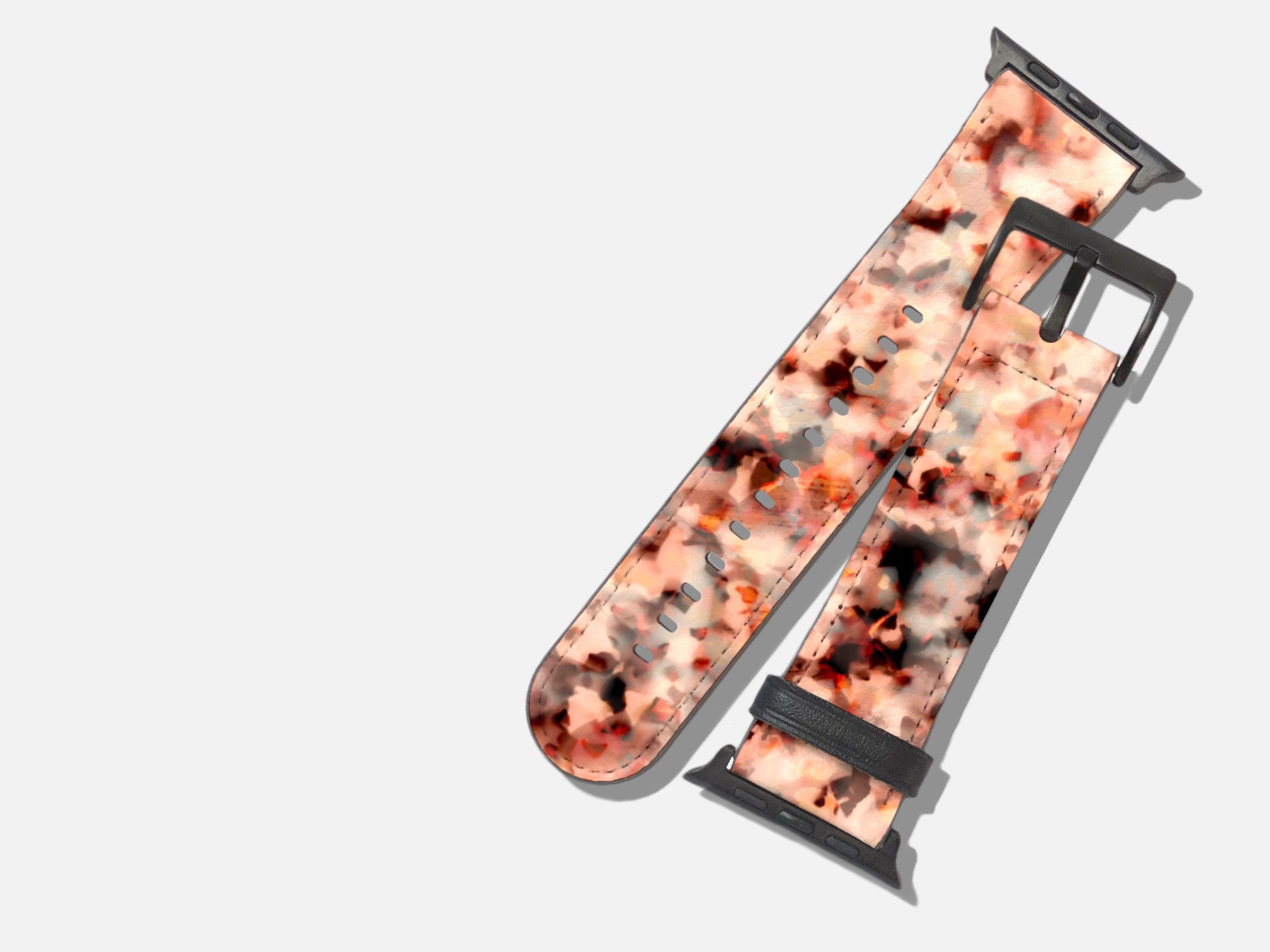 Rose Gold Tortoise Shell Apple Watch Band iWatch Straps | Etsy