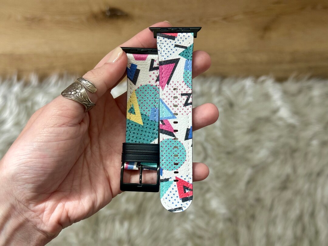 90s Retro Memphis Apple Watch Band for Series 3 4 5 6 7 8 9 10 11 SE ...