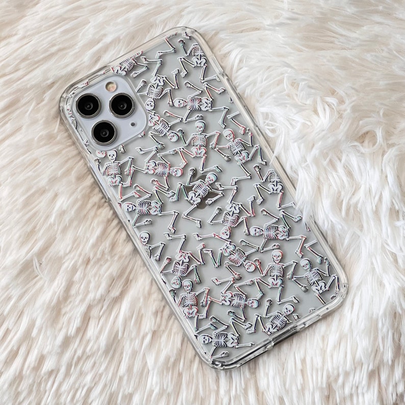 3D Glitch Skeleton Phone Case for Iphone 13 12 Mini 11 Pro Max - Etsy