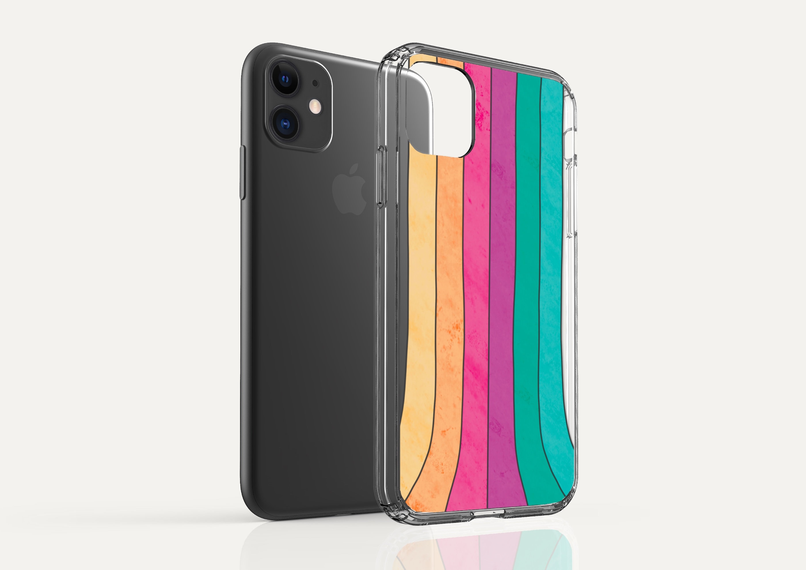 Colorful Retro Modern Abstract Cases For iPhone 12 Mini 11 Pro | Etsy