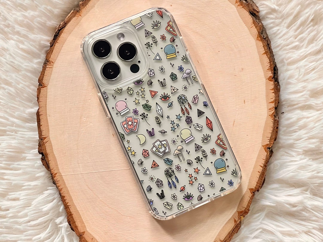 Mystic Doodles Phone Case for iPhone 17 16 15 14 13 7 8 SE Galaxy S26 ...