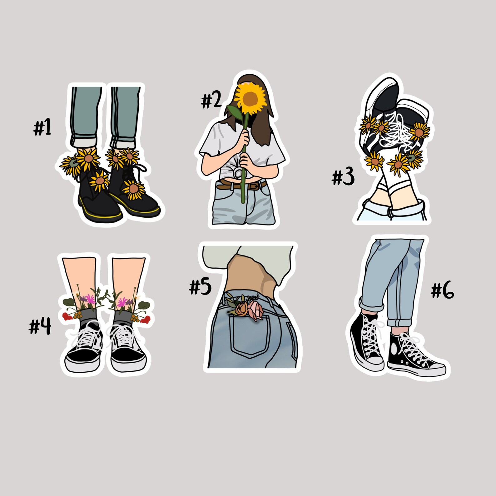 Line Art Decal Waterproof Vinyl Sticker for Waterbottle Laptop | Etsy