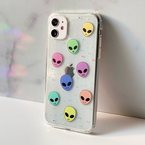 Pastel Alien Phone Case for iPhone 17 16 15 14 13 7 8 SE 2022 S26 S25 ...