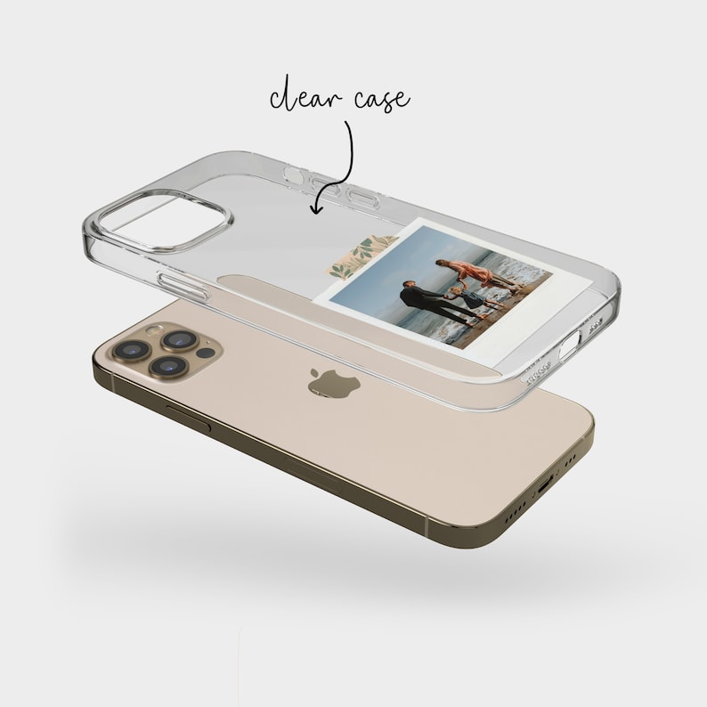 Simple Custom Picture Clear Phone Case | Cover for iPhone or Samsung ...