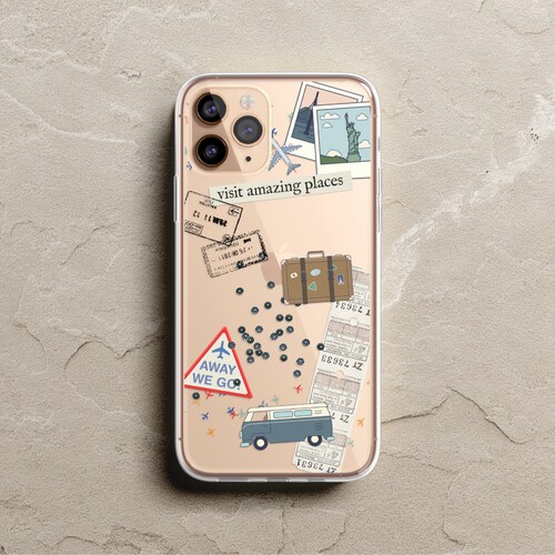 Travel Passport Stamps Phone Case for Iphone 13 12 Mini 11 Pro - Etsy
