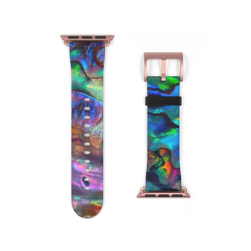 Green Abalone Paua Print Apple Watch Band 40mm 38mm Iwatch - Etsy